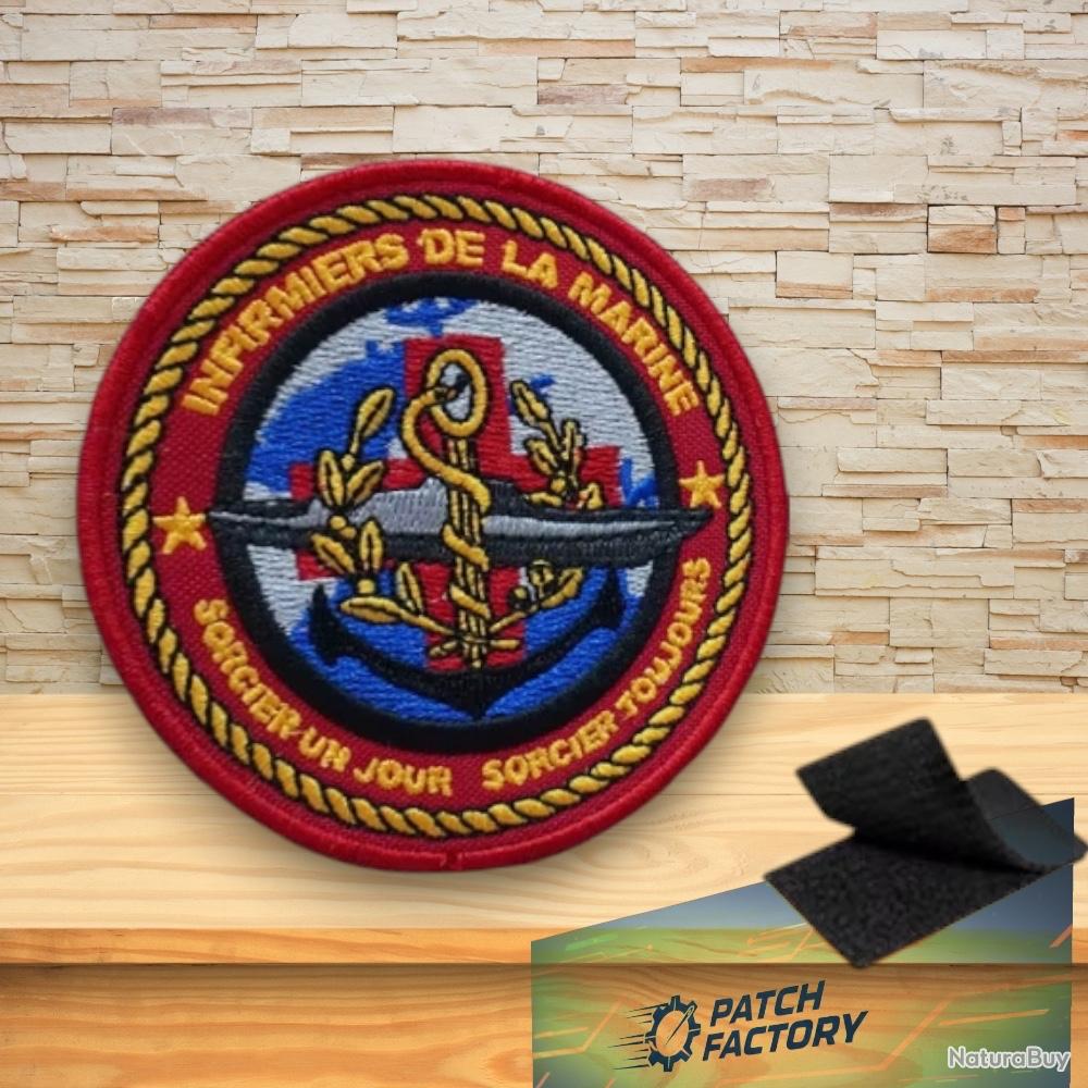 Écusson Brodé Militaire Marine De Préparation 8Cm - Patch Avec Scratch ...