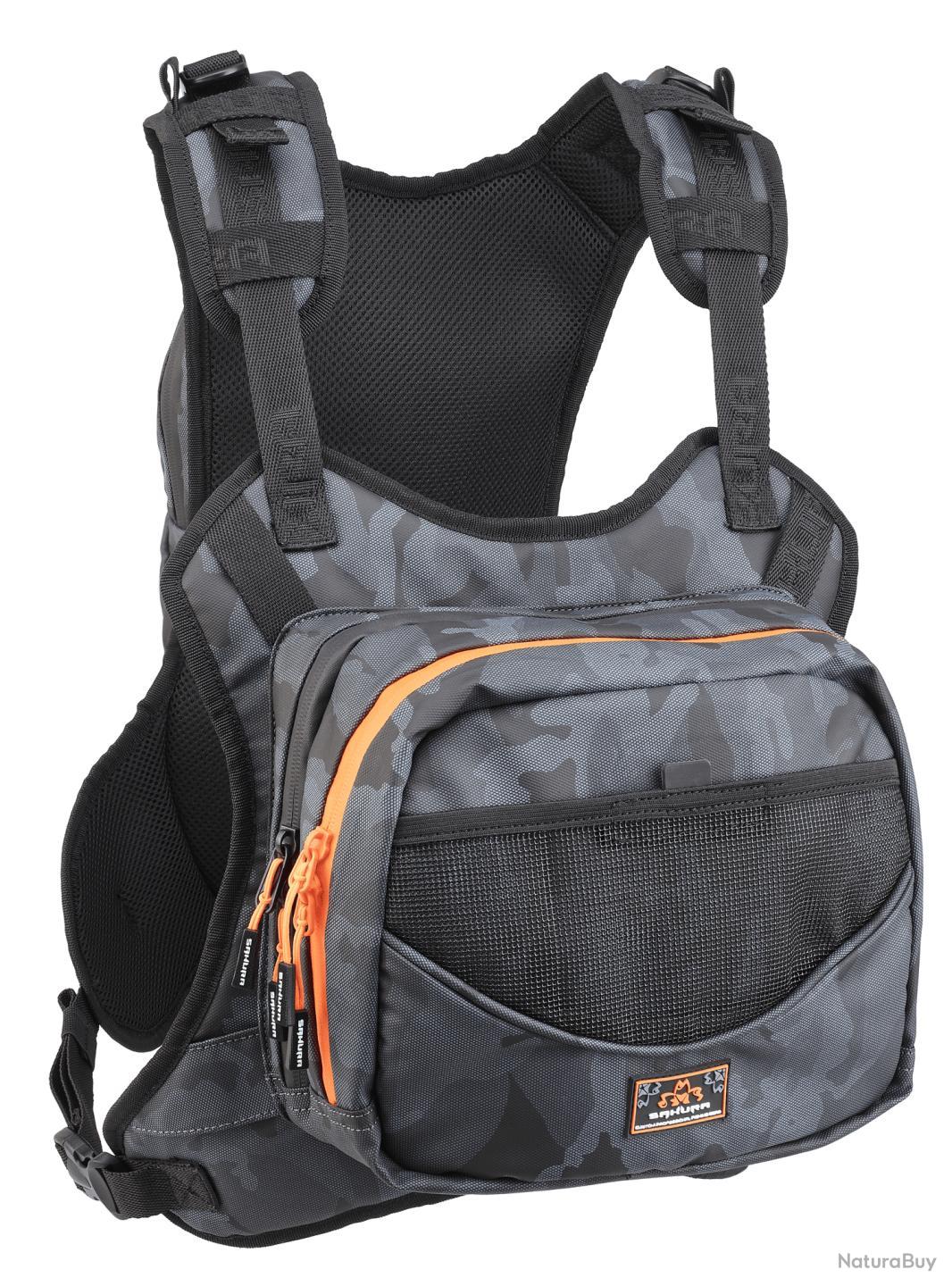 Gilet de Pêche Sakura Chest Packer Pro Ventral : 27 x 21 x 9cm / Dorsal ...