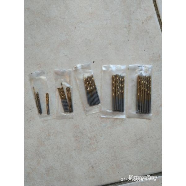 BRADE !!! Lot de 49 forets métaux revètus titanium diamètre 1/1.5/2/2.5 ...