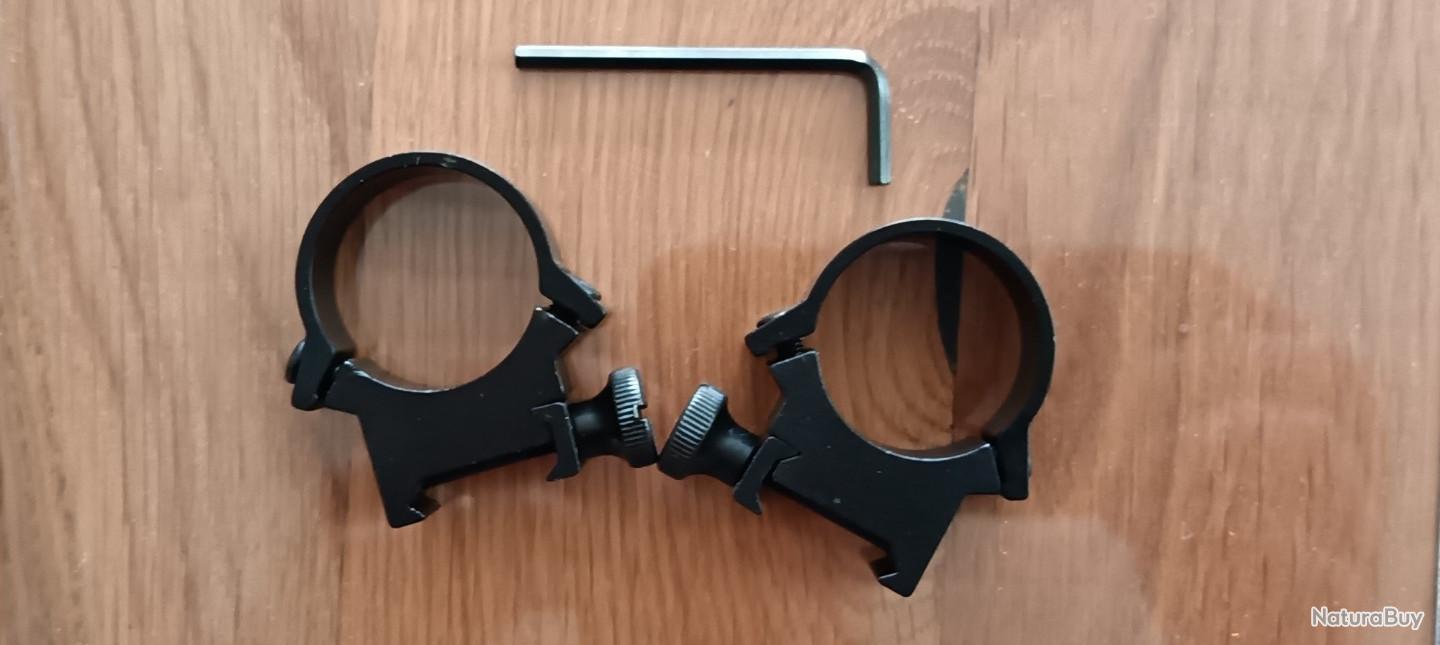 COLLIERS MOYEN MONTAGE FIXE RAIL WEAVER DIAM 30MM - Colliers pour ...