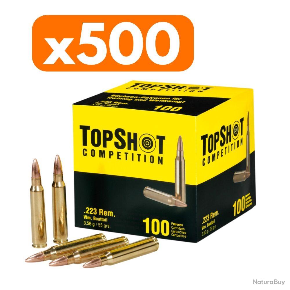 Vente groupée - Pack 500 cartouches TopShot - Cal. 223 Rem FMJ 3,6g ...