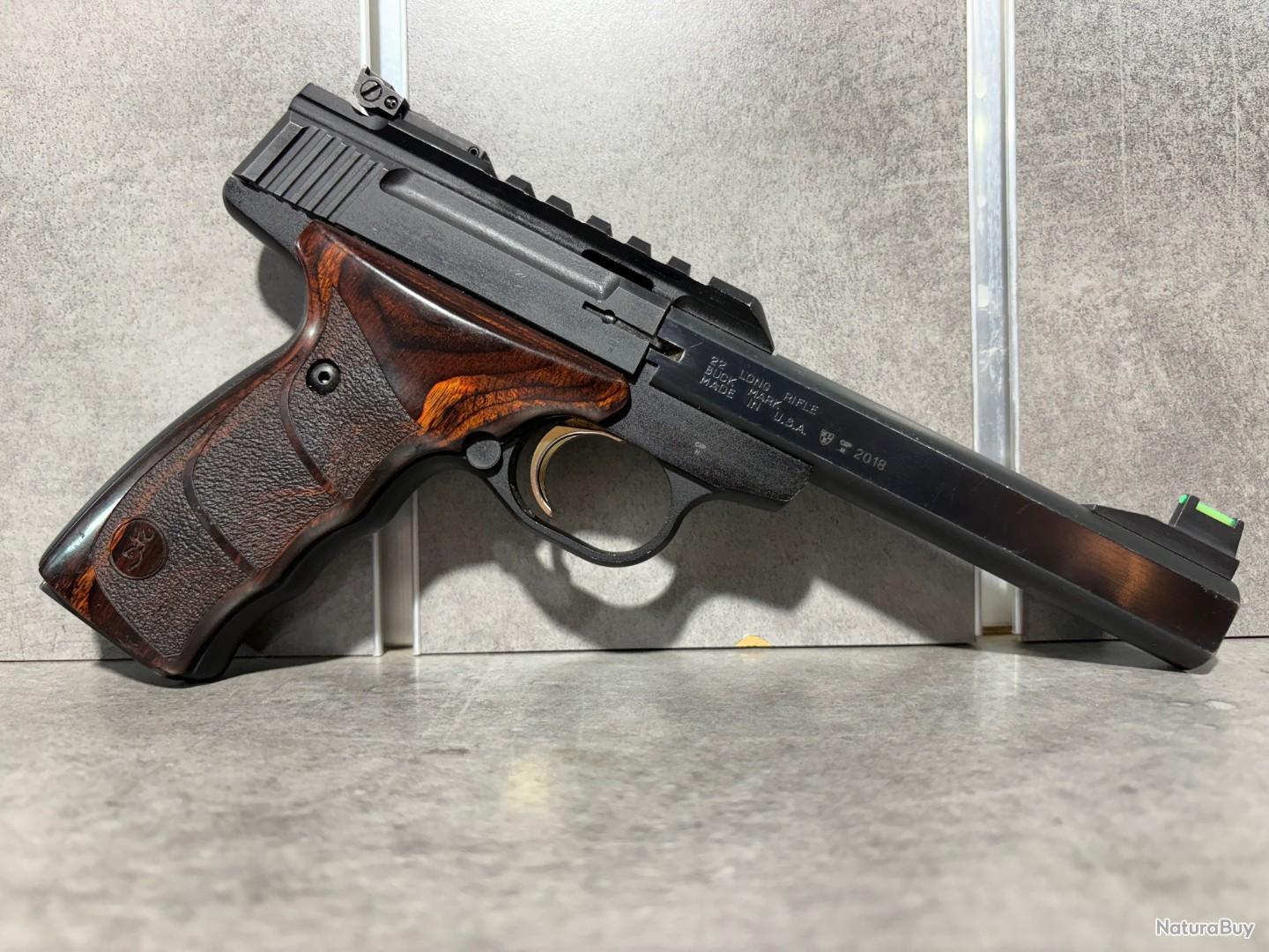 Pistolet BROWNING Buck Mark Plus Rosewood UDX Calibre 22 Lr - Pistolets ...