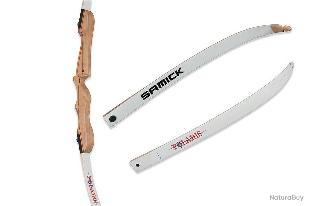 Branches recurve Samick Polaris poignée 24" alors arc 66-22 lbs, si ...