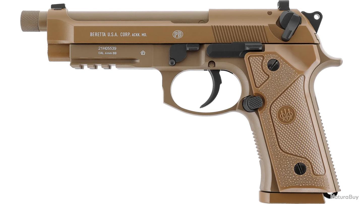 PIST BERETTA M9A3 BBS 6MM CO2 1,0 J - FDE FM - Pistolets (14504087)