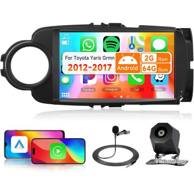 Autoradio 9" 2G+64G pour Toyota Yaris Grmn 2012-2017 (avec Canbus) avec ...