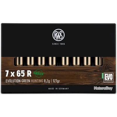 Munitions RWS Cal.7x65R EVO GREEN 8,2g 127grains par 20 - Balles ...