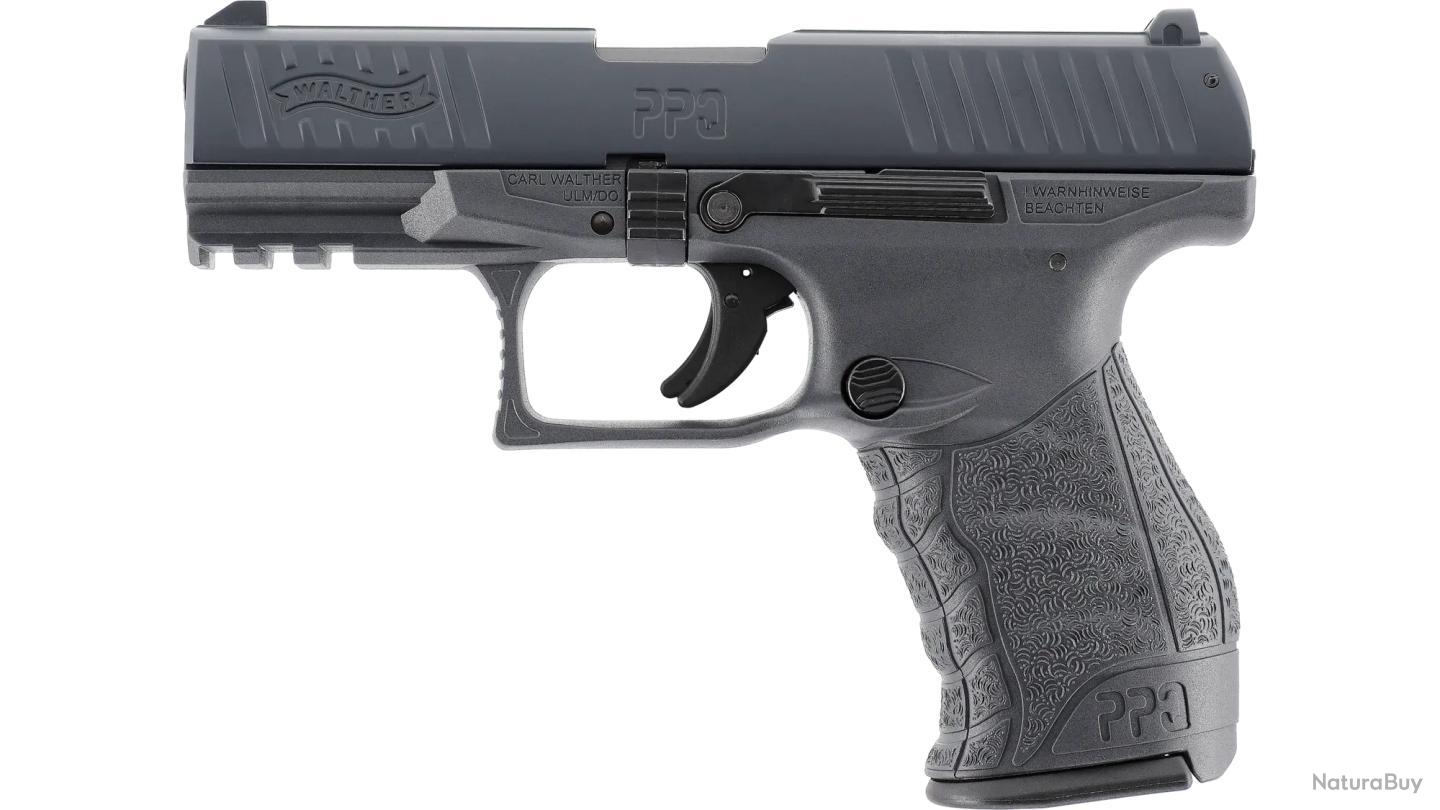 PIST WALTHER PPQ M2 CAL 9 MM PAK - TUNGSTEN GRAY - Pistolets d'alarme ...