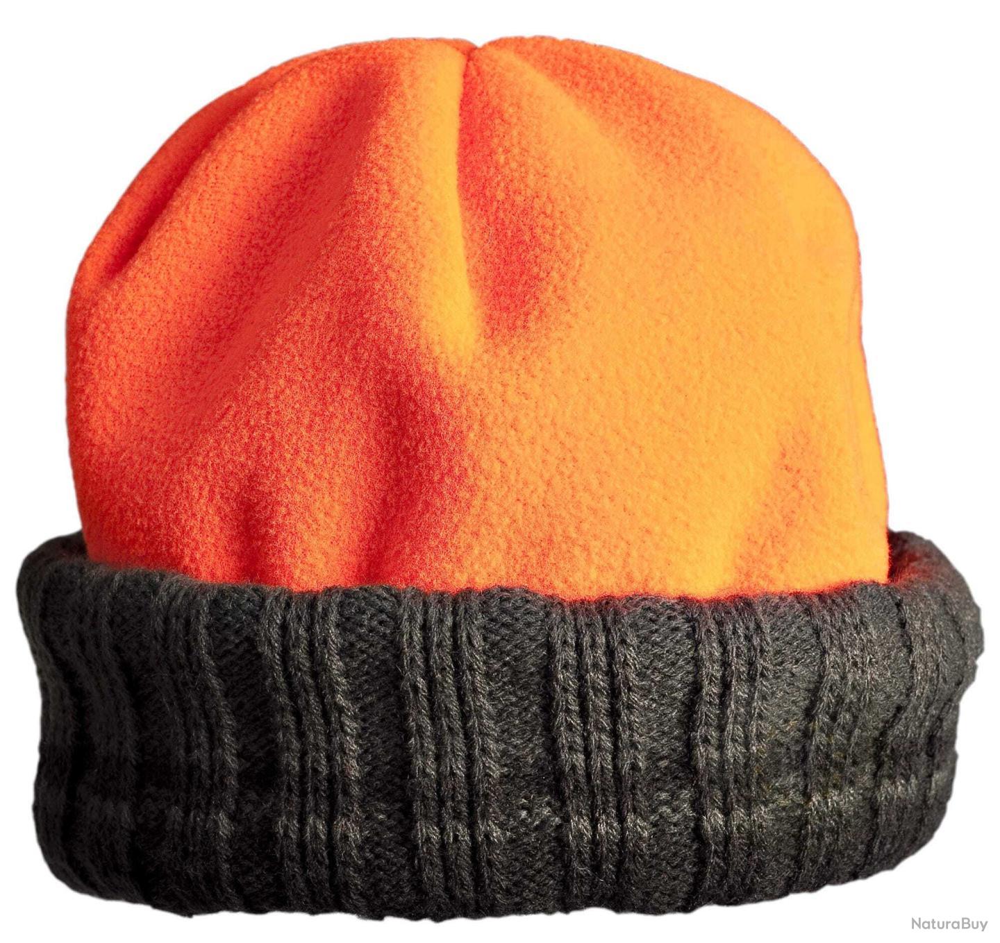 Bonnet Bob Polarfleece réversible vert orange - Chapeaux, casquettes ...