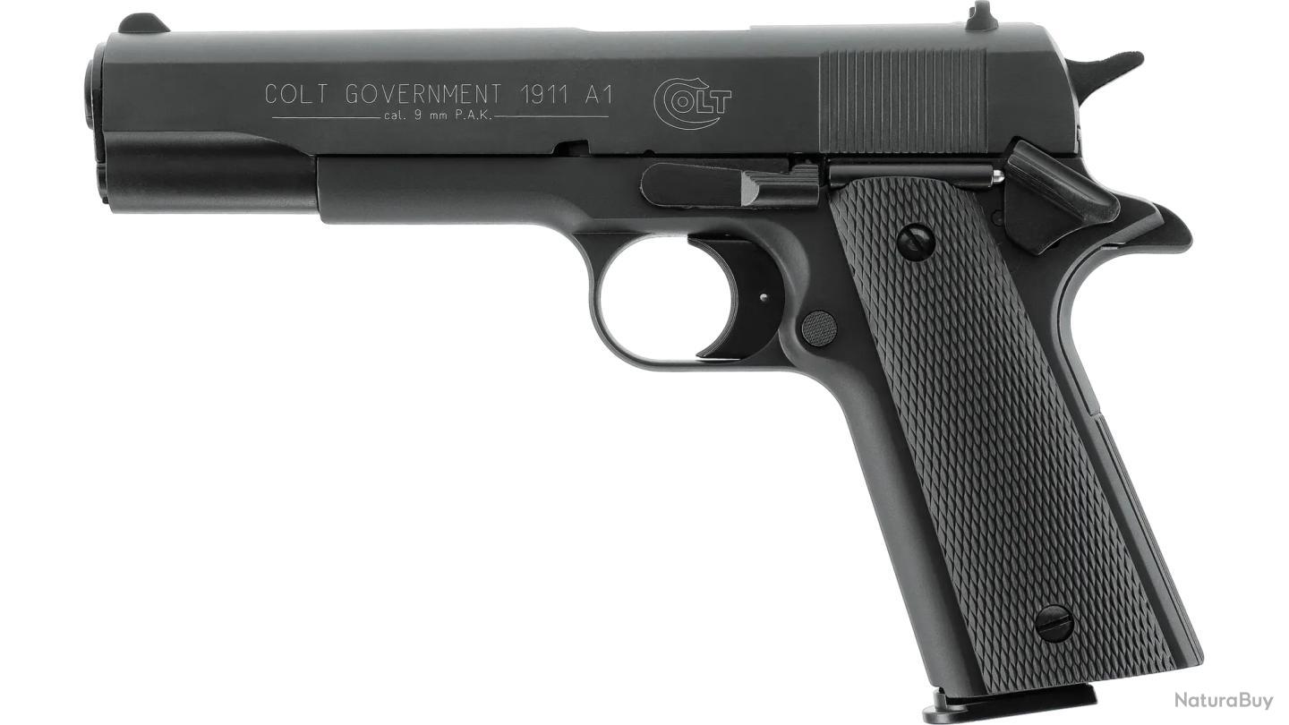 PIST COLT GOVERNMENT 1911 A1 CAL 9MM PAK - BLACK - Pistolets CO2 (14523465)