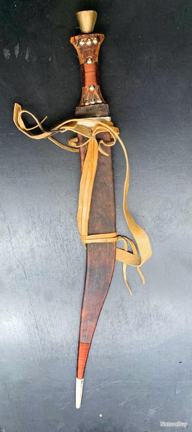 ANCIEN LONG COUTEAU AFRICAIN AFAR / GILE, DEBUT XX° SIÈCLE, DJIBOUTI ...