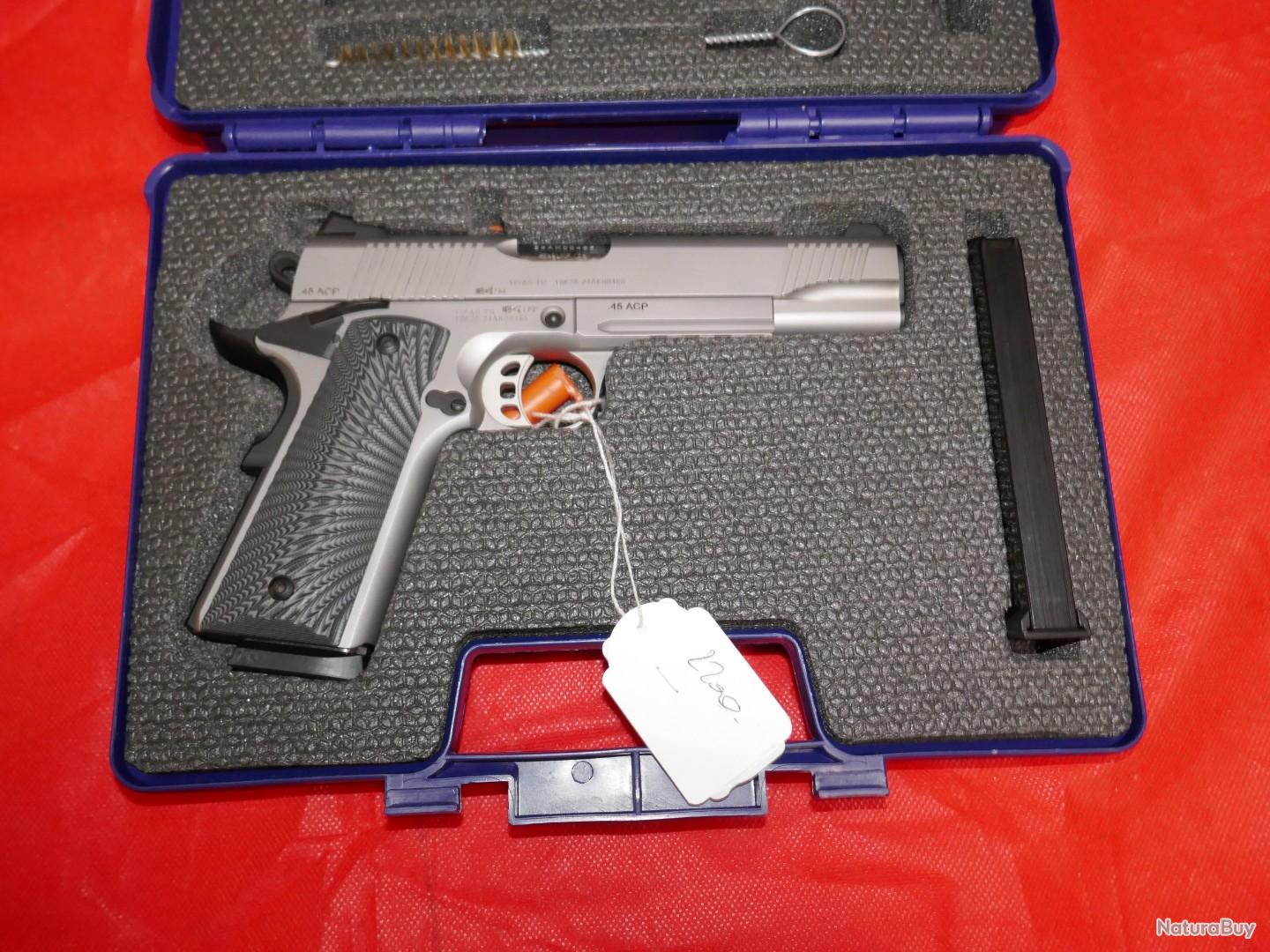 Pistolet TISAS ZIG PC 1911 Inox en 45 ACP - Pistolets de Catégorie B ...