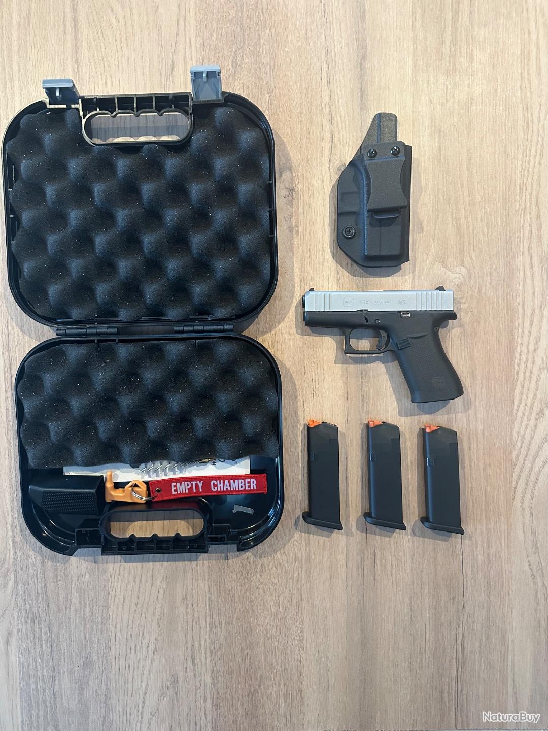 GLOCK 43X FS silver slide - Pistolets de Catégorie B (14591409)