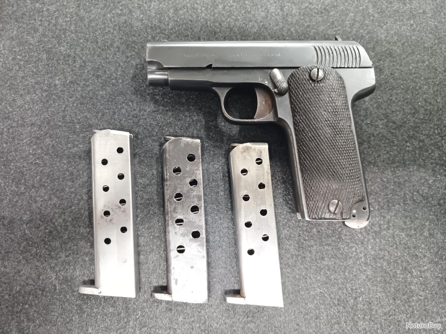 Pistolet Type RUBY "Vesta" Hiro de Echeverria calibre 7.65 - Pistolets ...