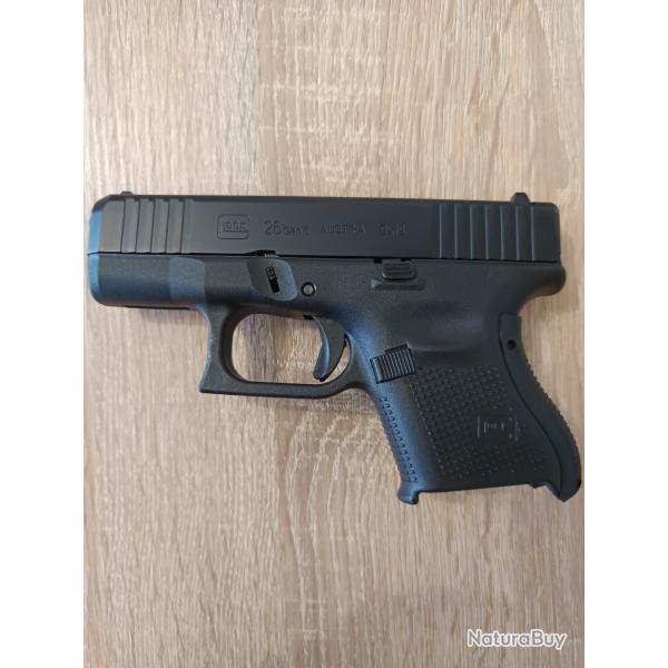Glock 26 Gen 5 9x19mm - Pistolets de Catégorie B (14649979)