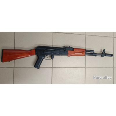 Réplique AK 74 AK74 airgun 4.5mm CO2 semi automatique crosse real wood ...