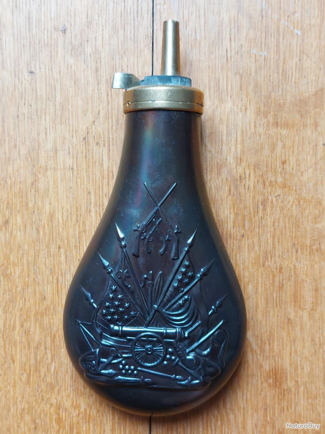 Gourde poudre noire métal - Matériel de chargement et d'entretien ...