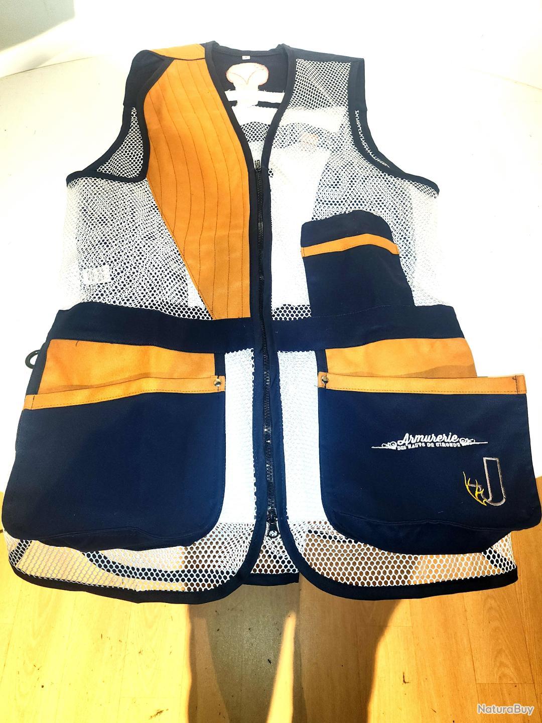 Gilet Ball Trap Bleu Et Marron Januel - Gilets de ball-trap (14715329)