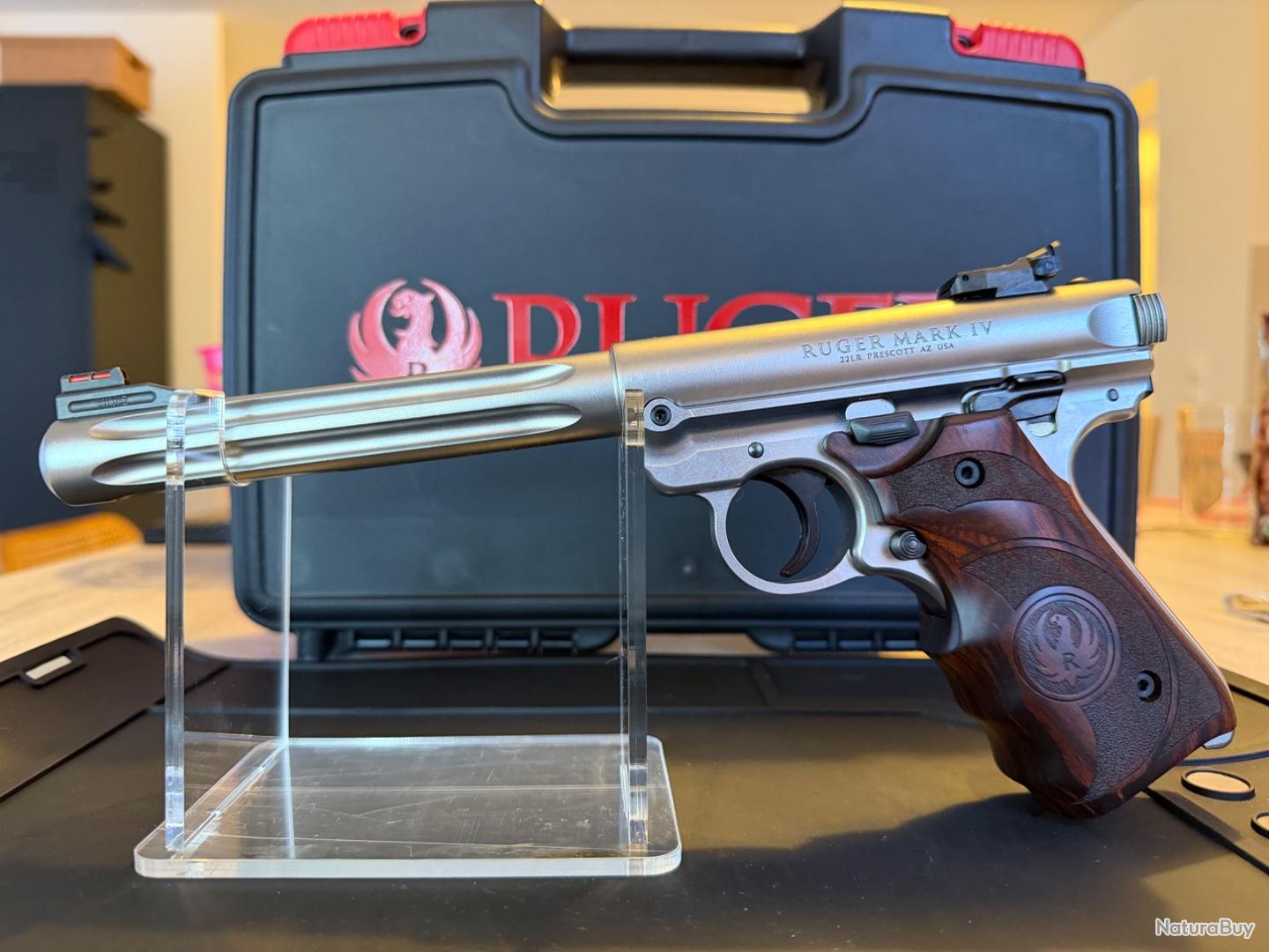 Ruger Mark IV HUNTER Target Inox 22LR - Pistolets de Catégorie B (14781456)