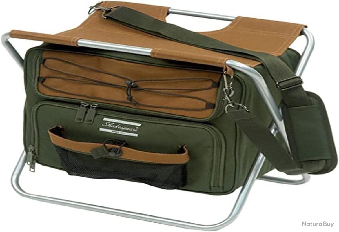 Tabouret Pliant Siège avec Sac Isotherme Portable Hauteur 44cm Poids ...