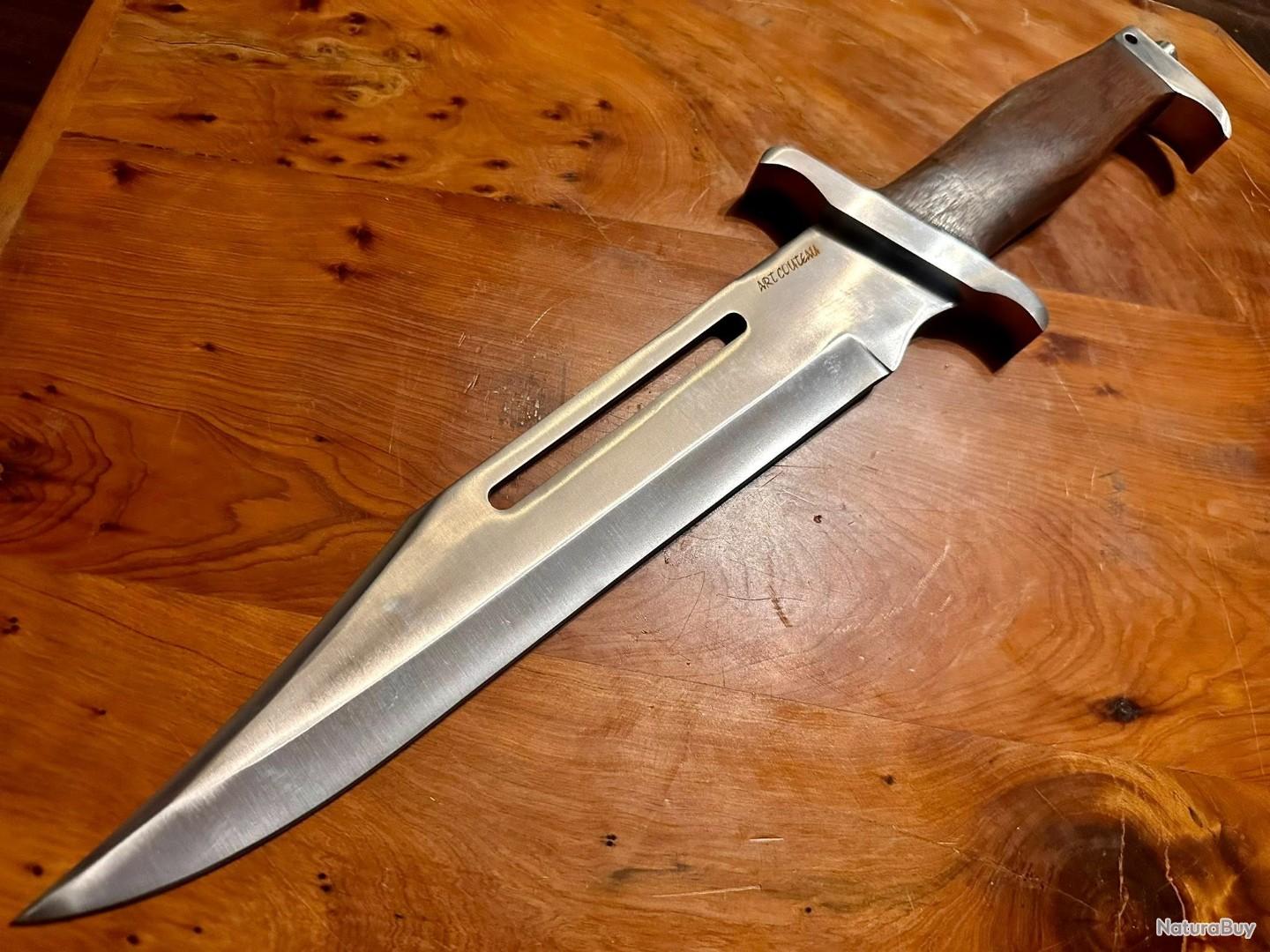 Couteau Rambo IV - Palissande - Acier J2 inoxydable - Couteaux droits ...