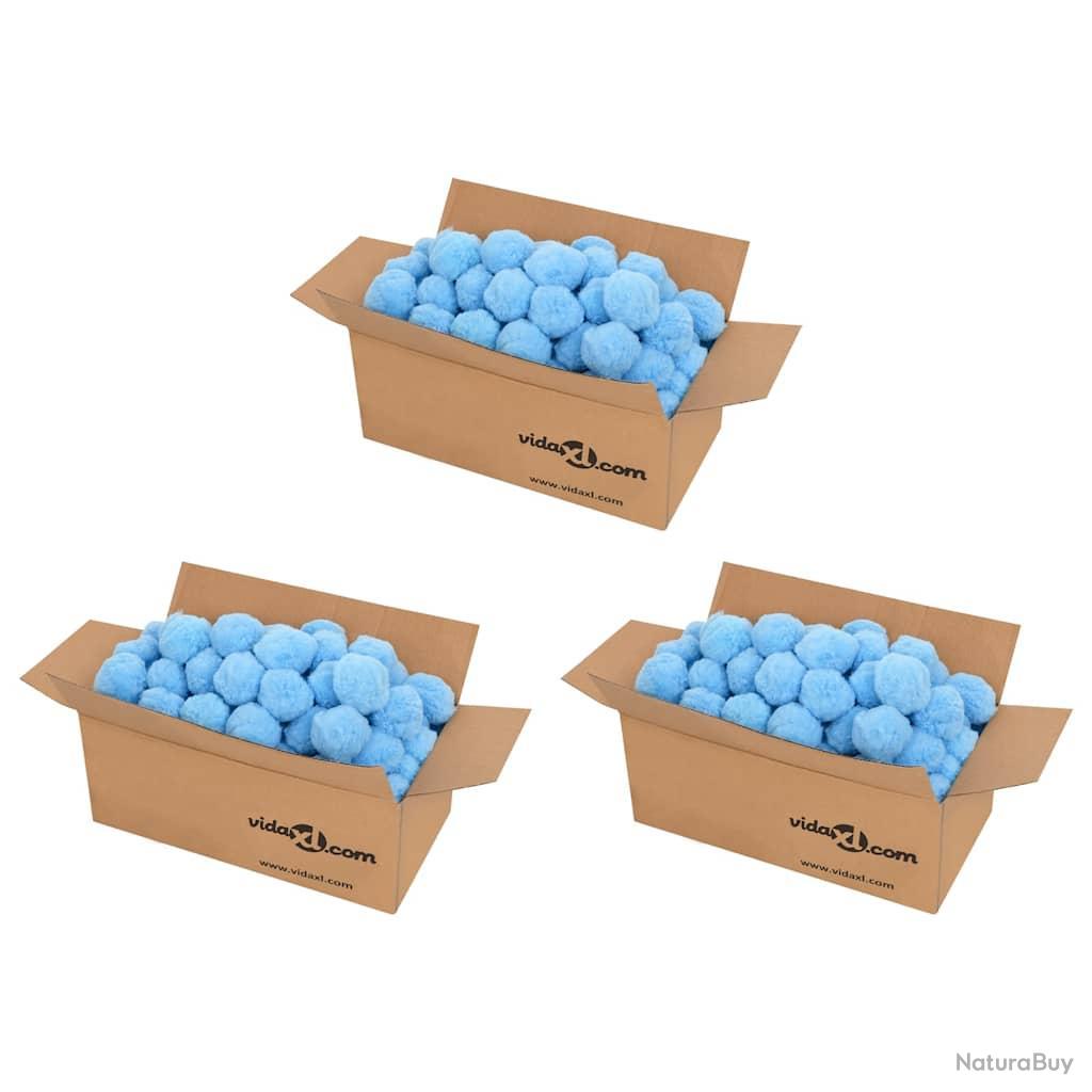 Boules anti-bactériennes filtrantes de piscine bleu 2100 g PE ...