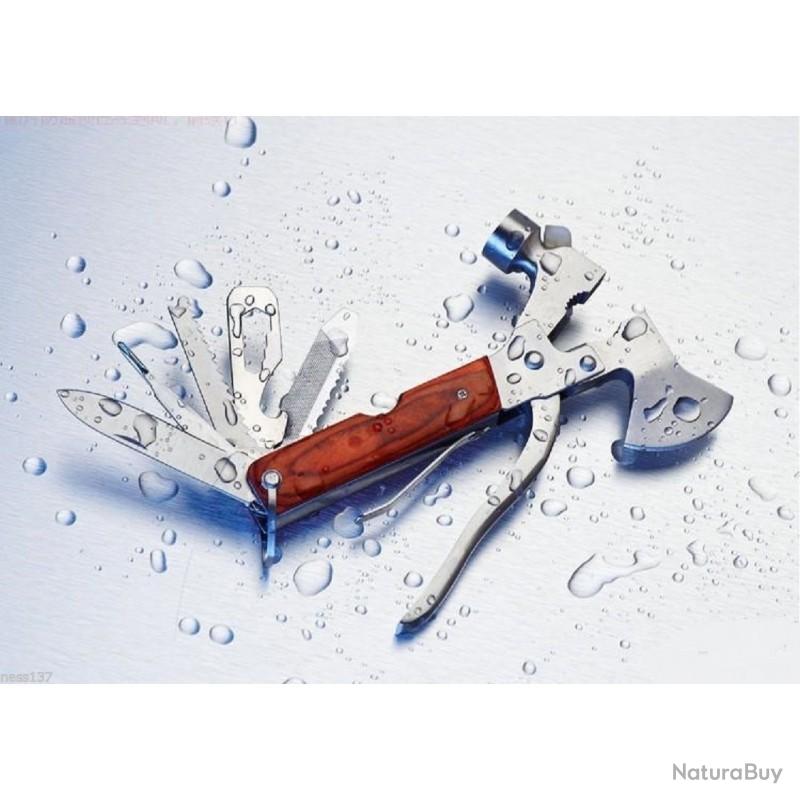 Marteau Multifonction Hache Couteau Pince Scie Camping Chasse Pêche ...
