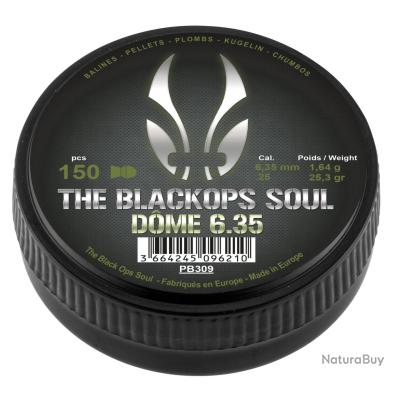 Plombs The Black Ops Soul DOME 6.35mm (Cal .25) Cal. 6.35 mm - Plombs ...