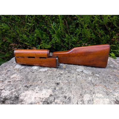 Vend kit bois garde main bois et crosse bois pour ak yougo m70 m76 etc ...