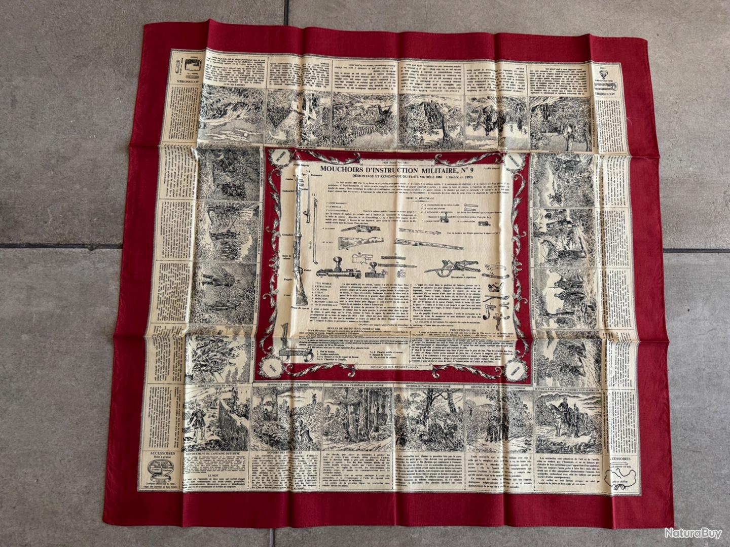 Mouchoir d'instruction militaire n°9 - Echarpes, tours de cou et ...