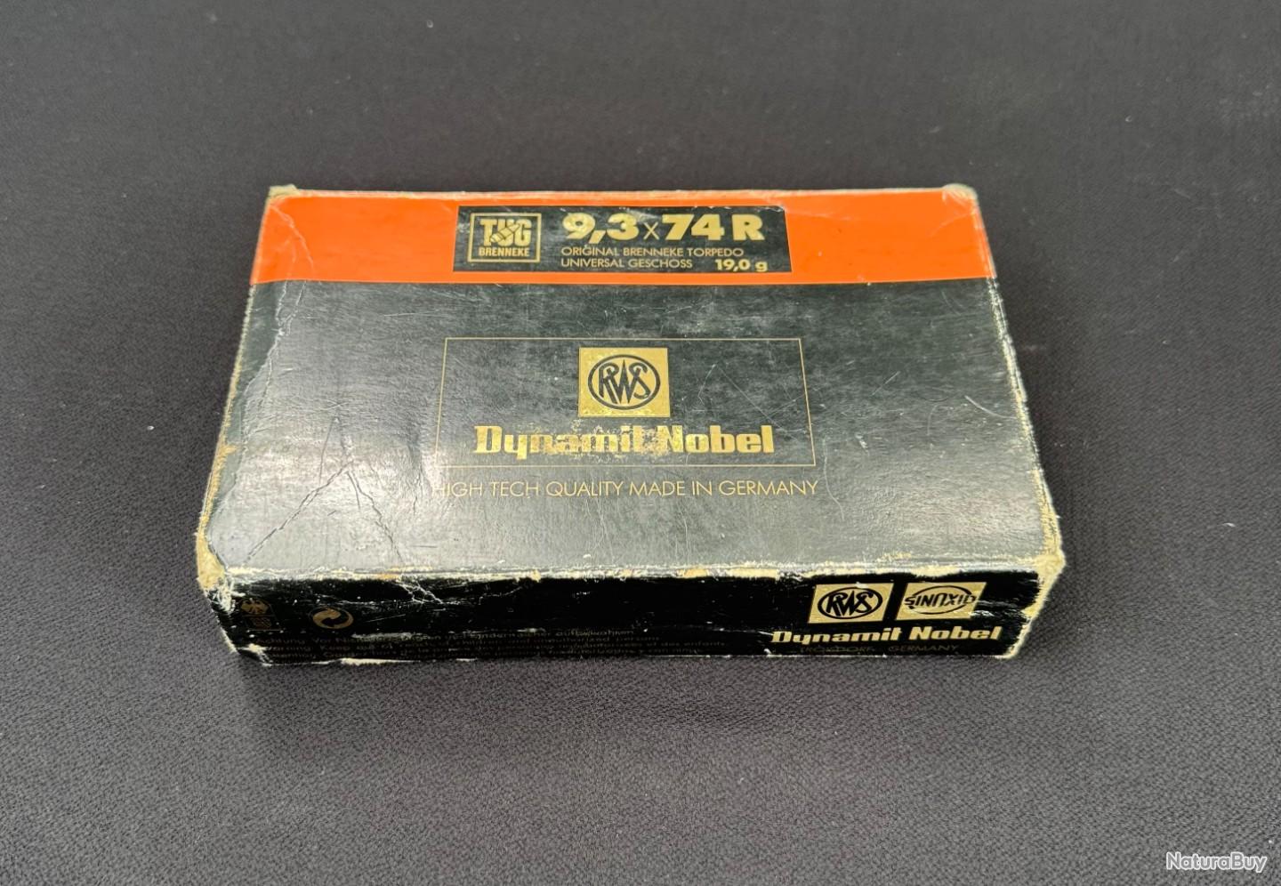 1 boite de cartouche avec 19 cartouches calibre 9,3x74R de marque ...
