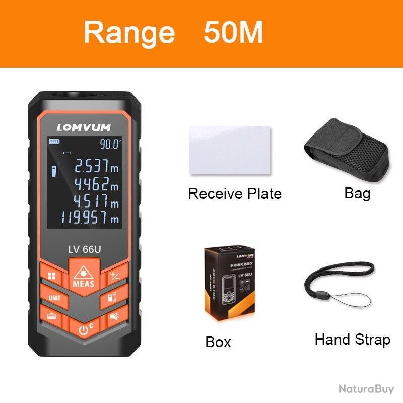 Telemetre Laser Pro Ecran LCD LOMVUM -50m - Télémètres (15182887)