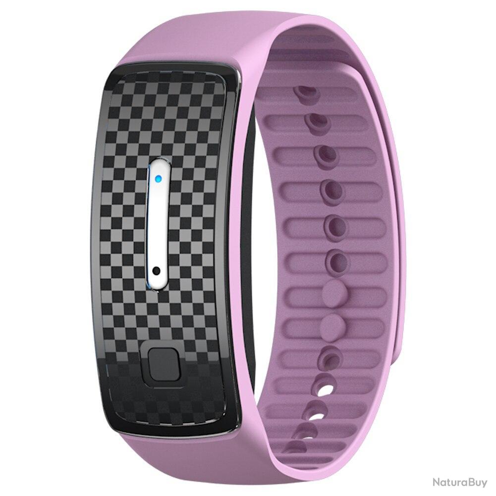 Bracelet Ultrasons Anti Moustiques Insectes-Rose - Répulsifs et pièges ...