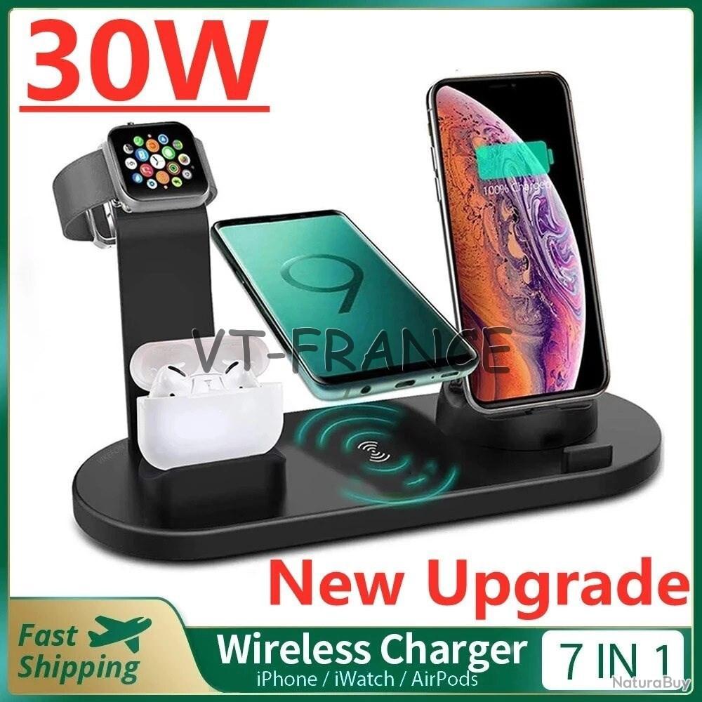 Chargeur Sans Fil 30w pour iPhone Samsung -Noir - Poches molles Airsoft ...