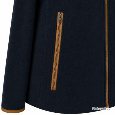 Blouson polaire femme Scotland zip polyester marine S à XL - Polaires ...