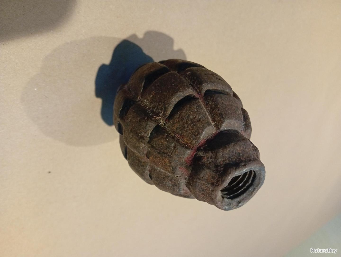Grenade quadrillée Inerte WW1 - Grenades et fumigènes Paintball (15191574)