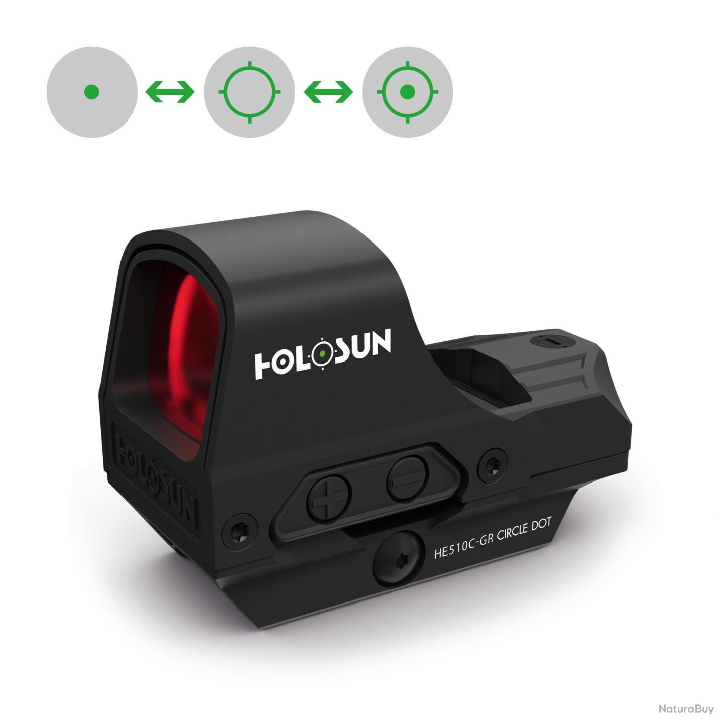 HOLOSUN HE510C-GR | Viseur reflex ouvert pour arme d'épaule | Système ...