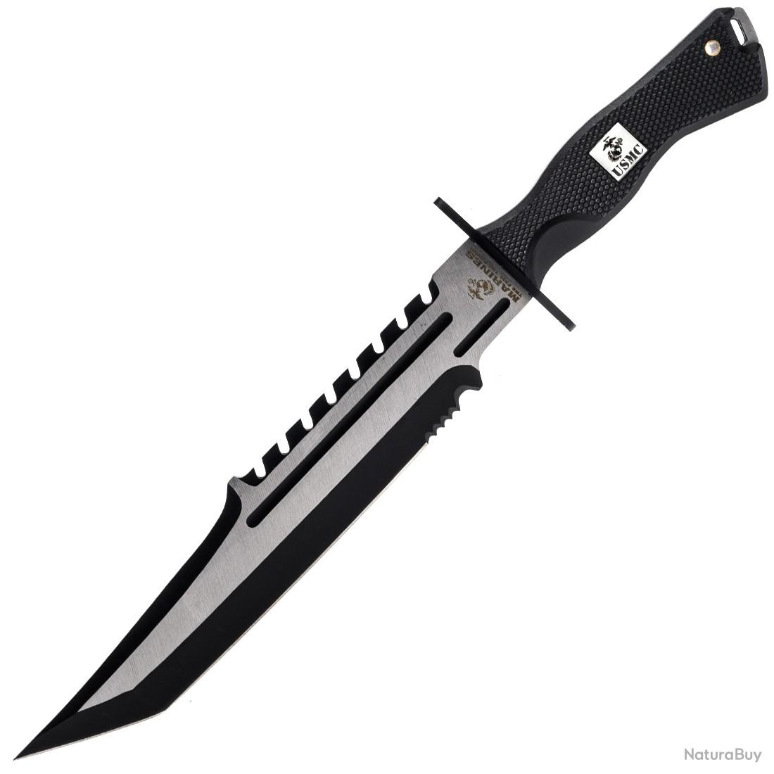 Couteau tactique United Cutlery USMC Operation Mako Sawback - Couteaux ...