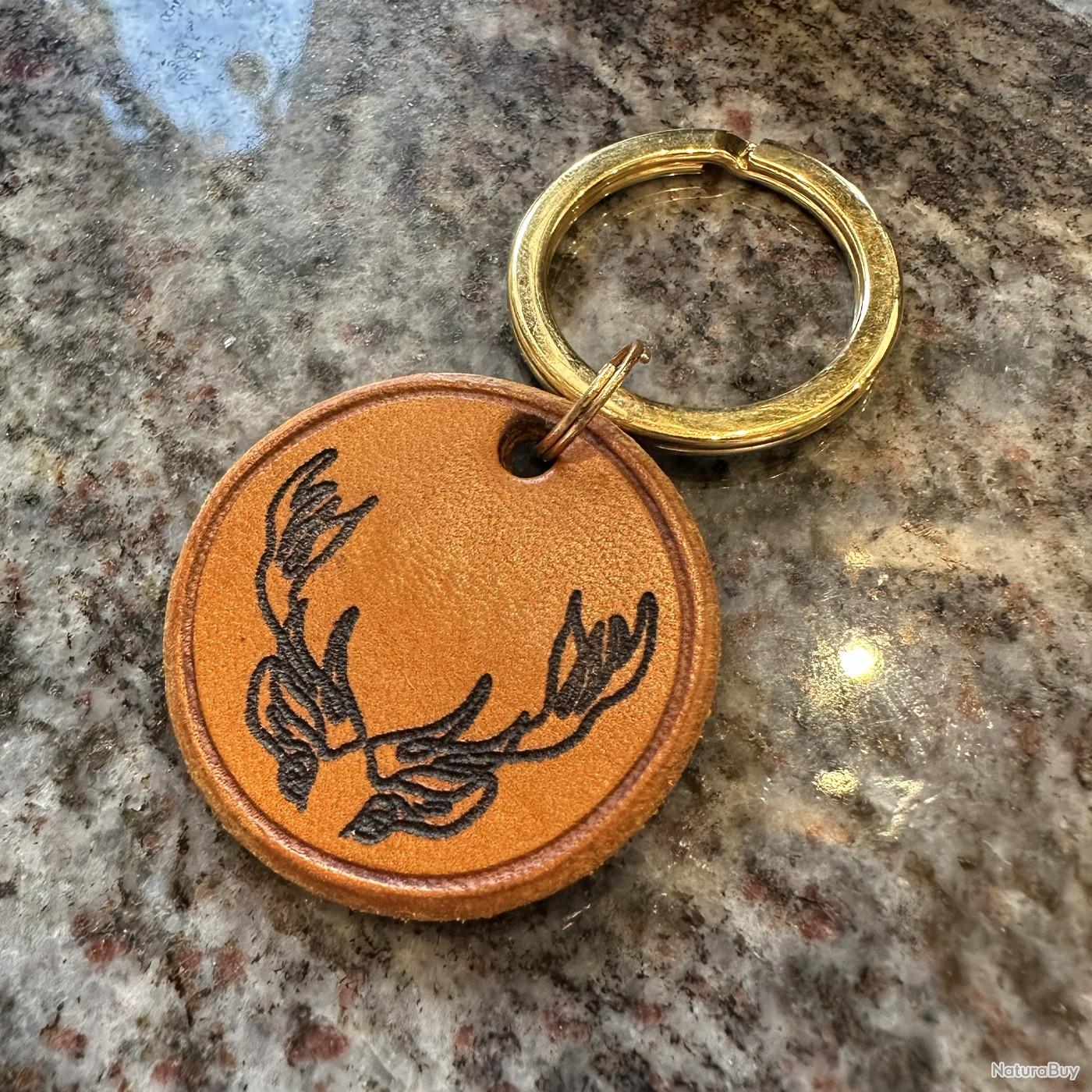 Le Talisman - Porte-clé personnalisé en cuir Français - Porte-clés ...