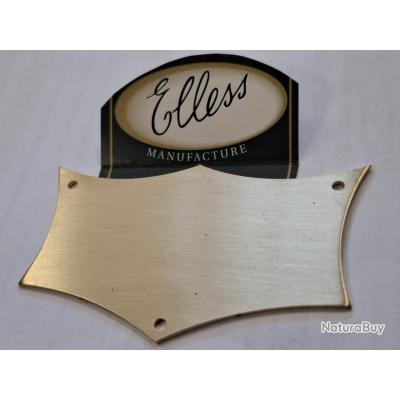 Plaque LAITON VIERGE pour Ecusson Trophée à graver n° 3 - 70x40*1mm ...