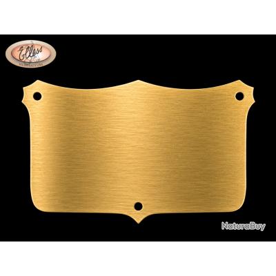 Plaque LAITON VIERGE pour Ecusson Trophée à graver n° 8 - 70x40*1mm ...