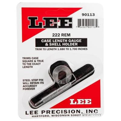 LEE calibre 222 REM Case Length Gauge & Shell Holder 90113 - Outils ...