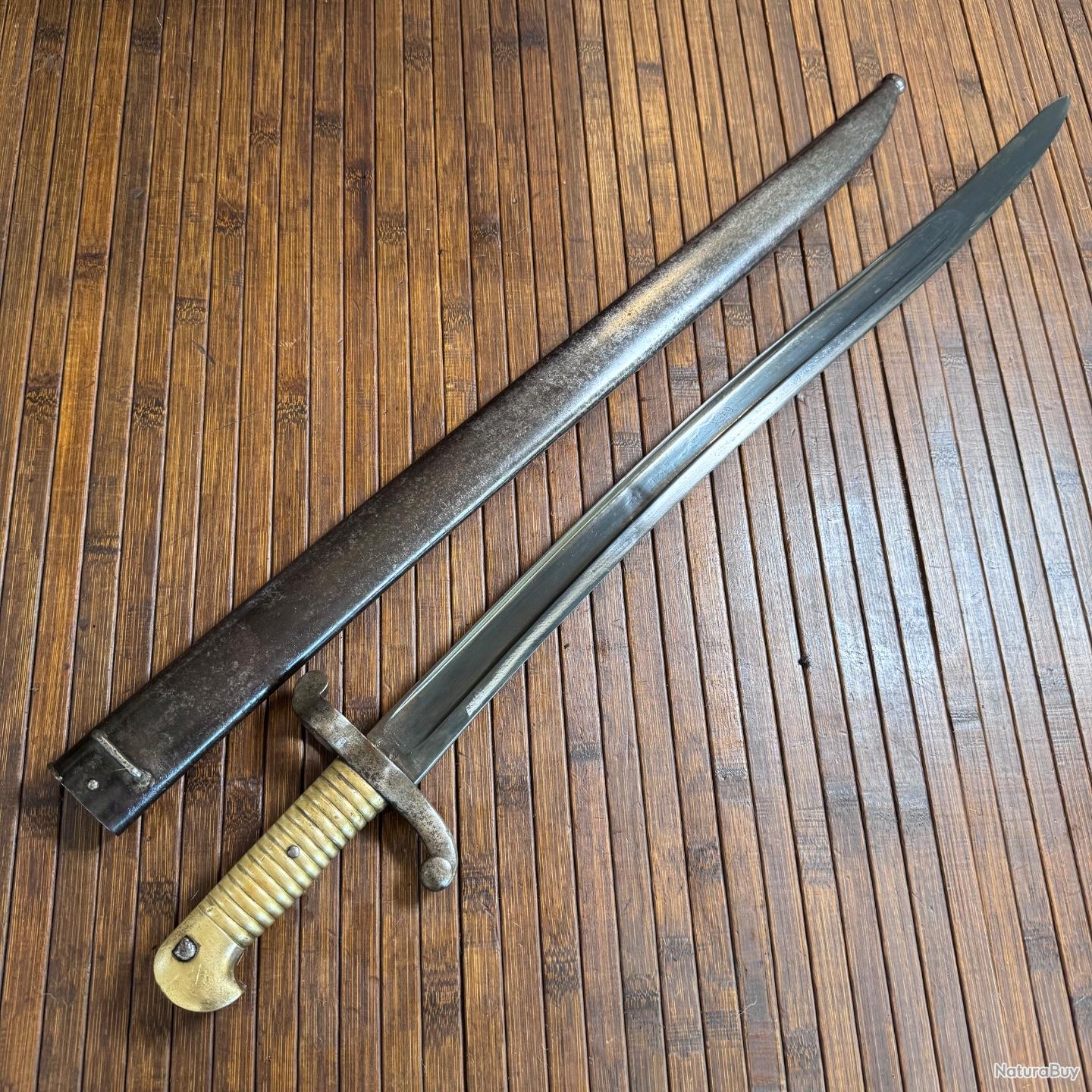 BEAU SABRE BAÏONNETTE 1842 PREMIER MODÈLE MANUFACTURE IMPÉRIALE ...