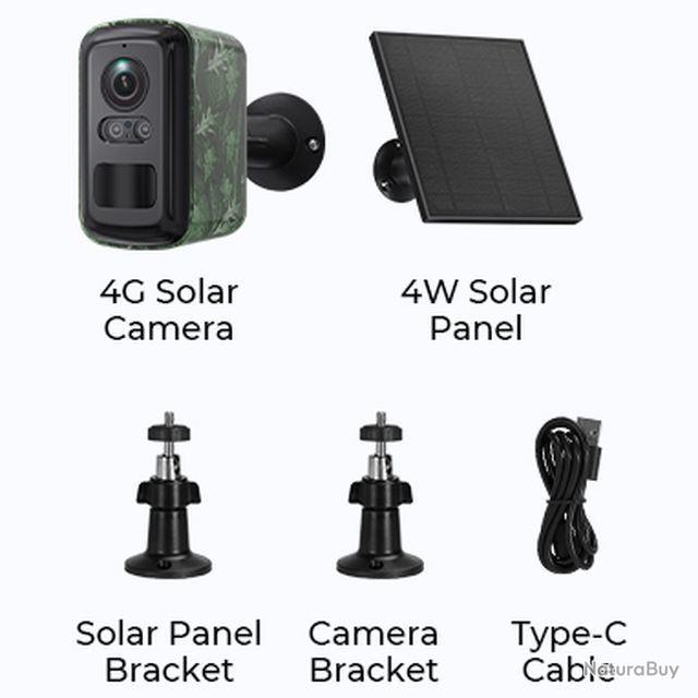 Caméra Surveillance Autonome Camouflage 4G Solaire 4MP *Enchère ...