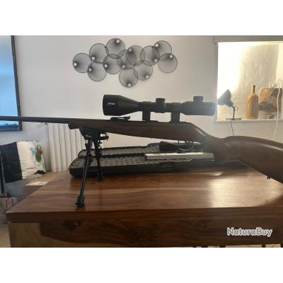 Carabine CZ 457 luxe 22lr tout équipé ( trépied-silencieux- lunette ...