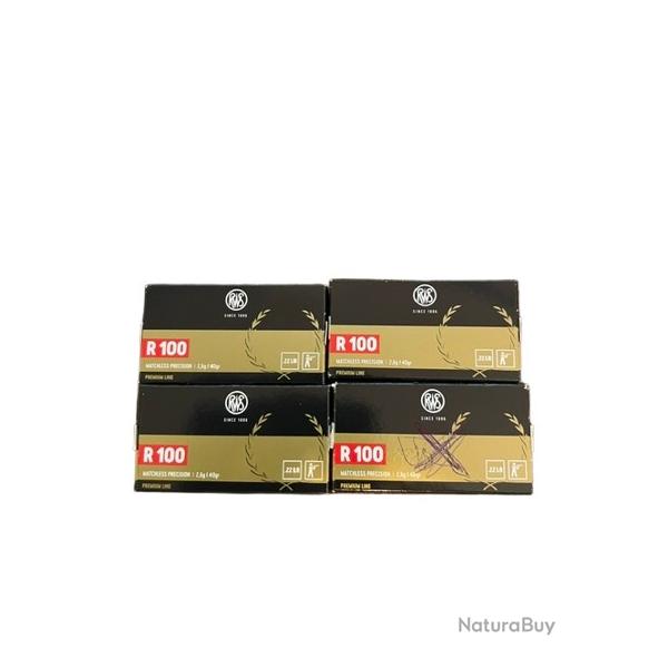 3 boites de cartouches RWS R100 (boites neuves) + 1 boite ouverte de 35 ...