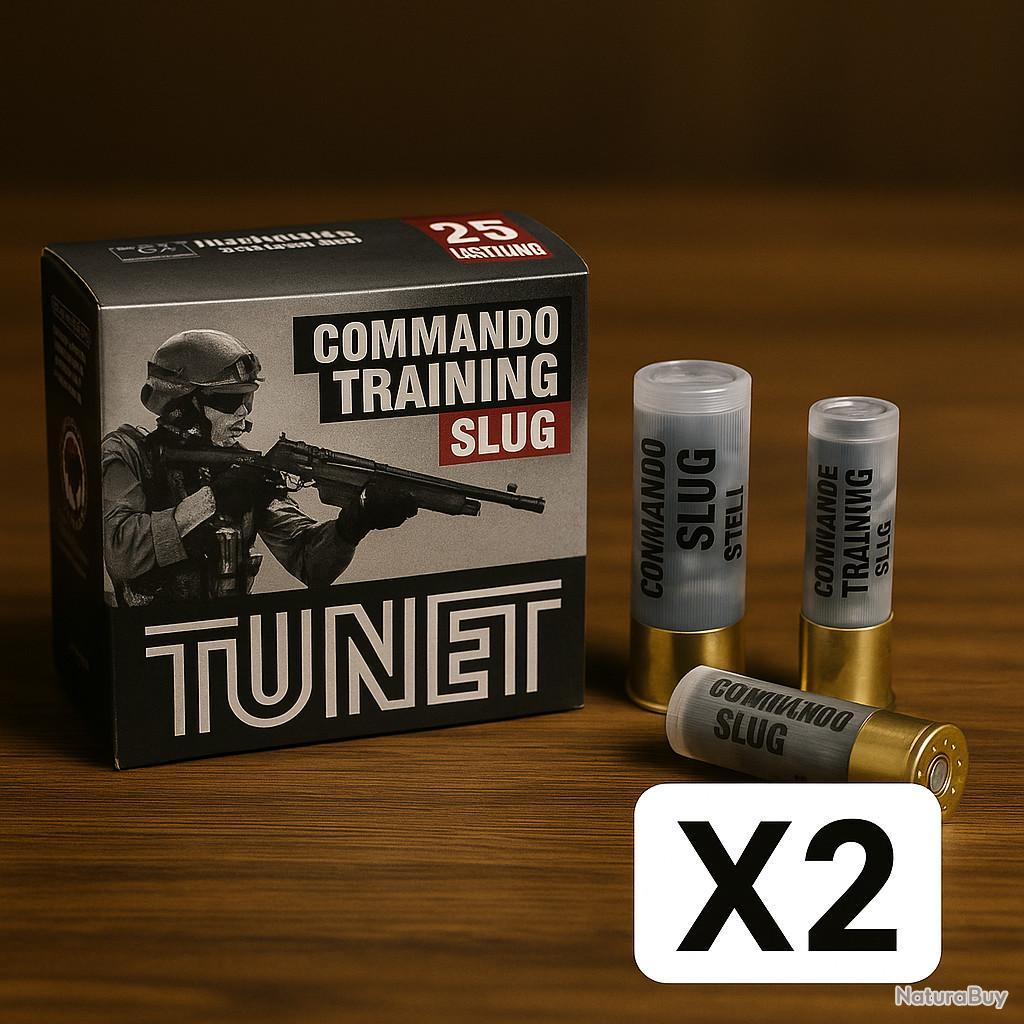 Cartouches Tunet Commando training Slug 28g - Cal.12 - Boîte de 50 ...