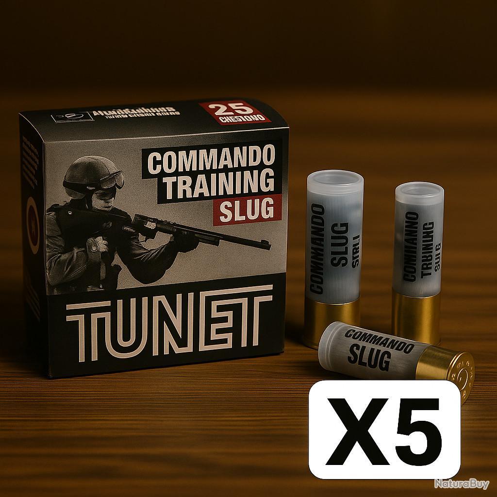 Cartouches Tunet Commando training Slug 28g - Cal.12 - 125 cartouches ...