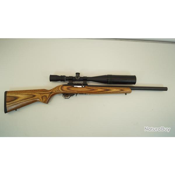 Carabien ruger 10/22 22lr avec lunette tasco 6-24x44 - Pistolets de ...