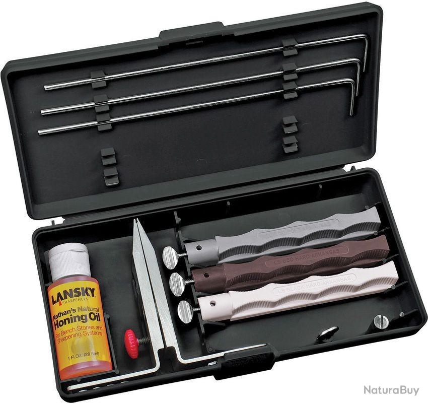 Kit D'affûtage Lansky Natural Arkansas Sharpening System - Accessoires ...