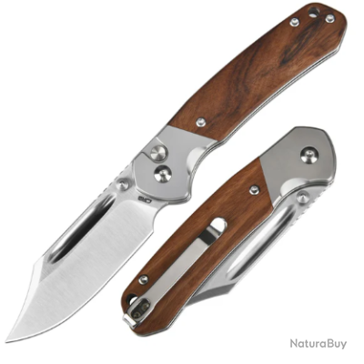 CJRB J1942-RW - Couteau pliant Pyrite Bowie avec lame AR-RPM9 ...